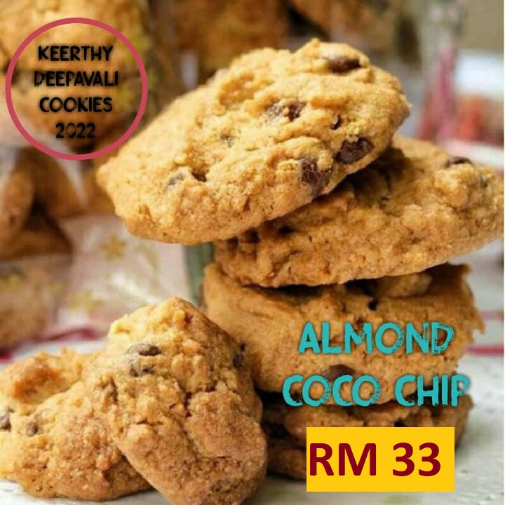 Almond COCO Chip Cookies (50 PCS) – cookeasy.my